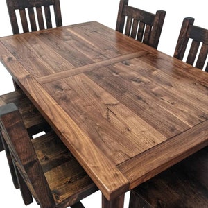 Walnut Dining Table Set | Walnut Dining Room Table | Made in Colorado ...