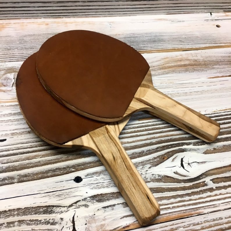 Custom Ping Pong Paddle With Leather Padding Made With Wormy | Etsy Custom Ping Pong Paddle With Leather Padding Made With Wormy | Etsy