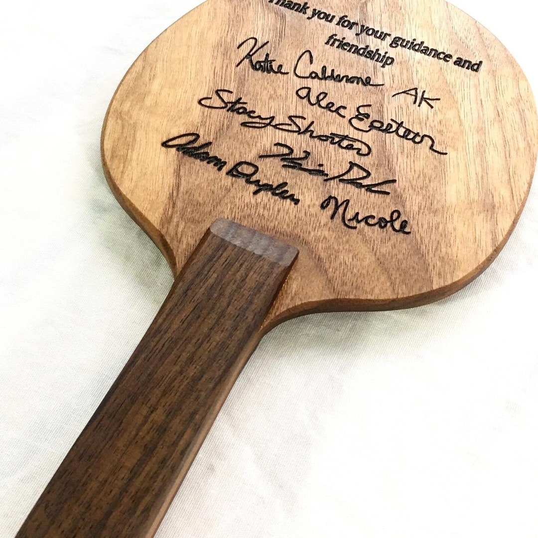 Custom Ping Pong Paddle | Ping Pong Retirement Gift | Custom Signature ...
