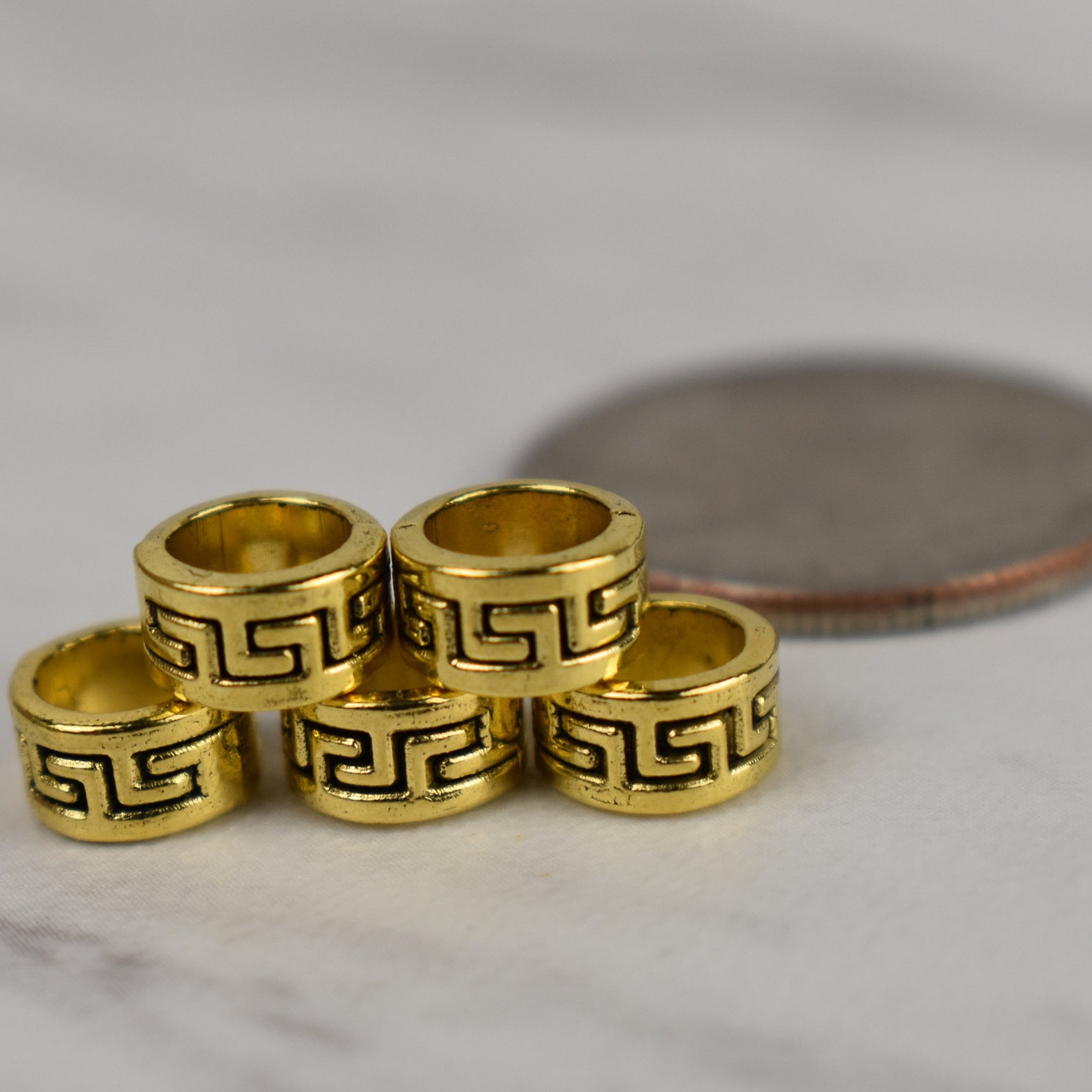 Beard Beads Set of 5 Copper Cuff Beard Beads 6mm Beard - Etsy