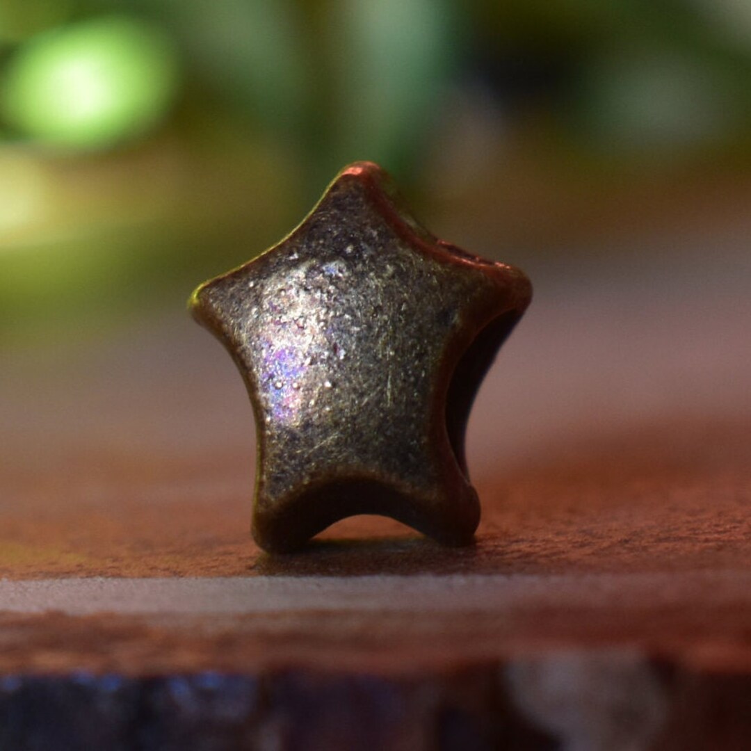 Star Dread Bead | 4.5mm Loc Bead | Dreadlock Accessory | Loc Jewelry ...