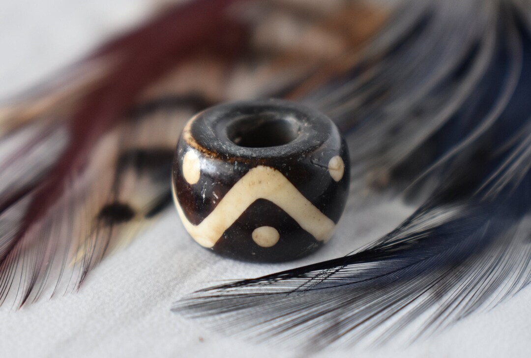 Tribal Dread Bead | Bone Dread Bead | Dreadlock Accessory | Norse Dread ...