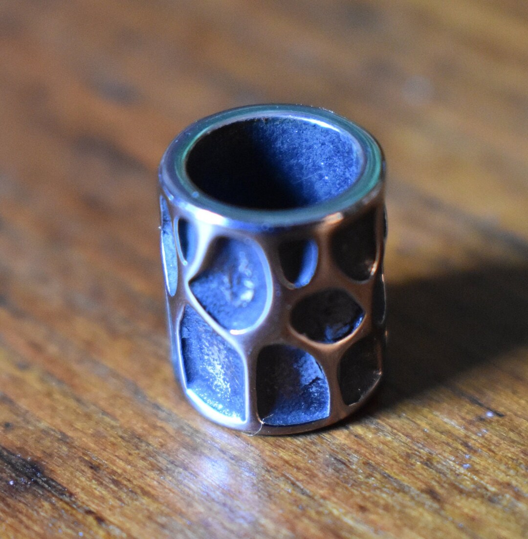 Silver Dread Bead | 6mm Loc Bead | Dreadlock Accessory | Loc Jewelry ...