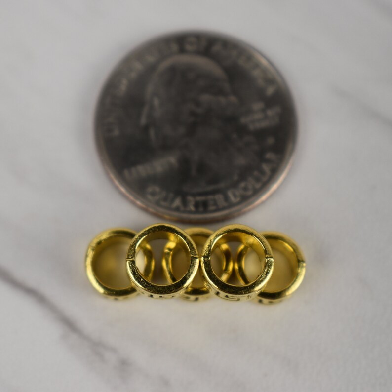 Beard Beads Set of 5 Copper Cuff Beard Beads 6mm Beard - Etsy