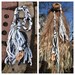 OOAK Wolf Norse DE Dread Wrap Tie | Yarn Fall | Dread Wrap | Dreadlock ...