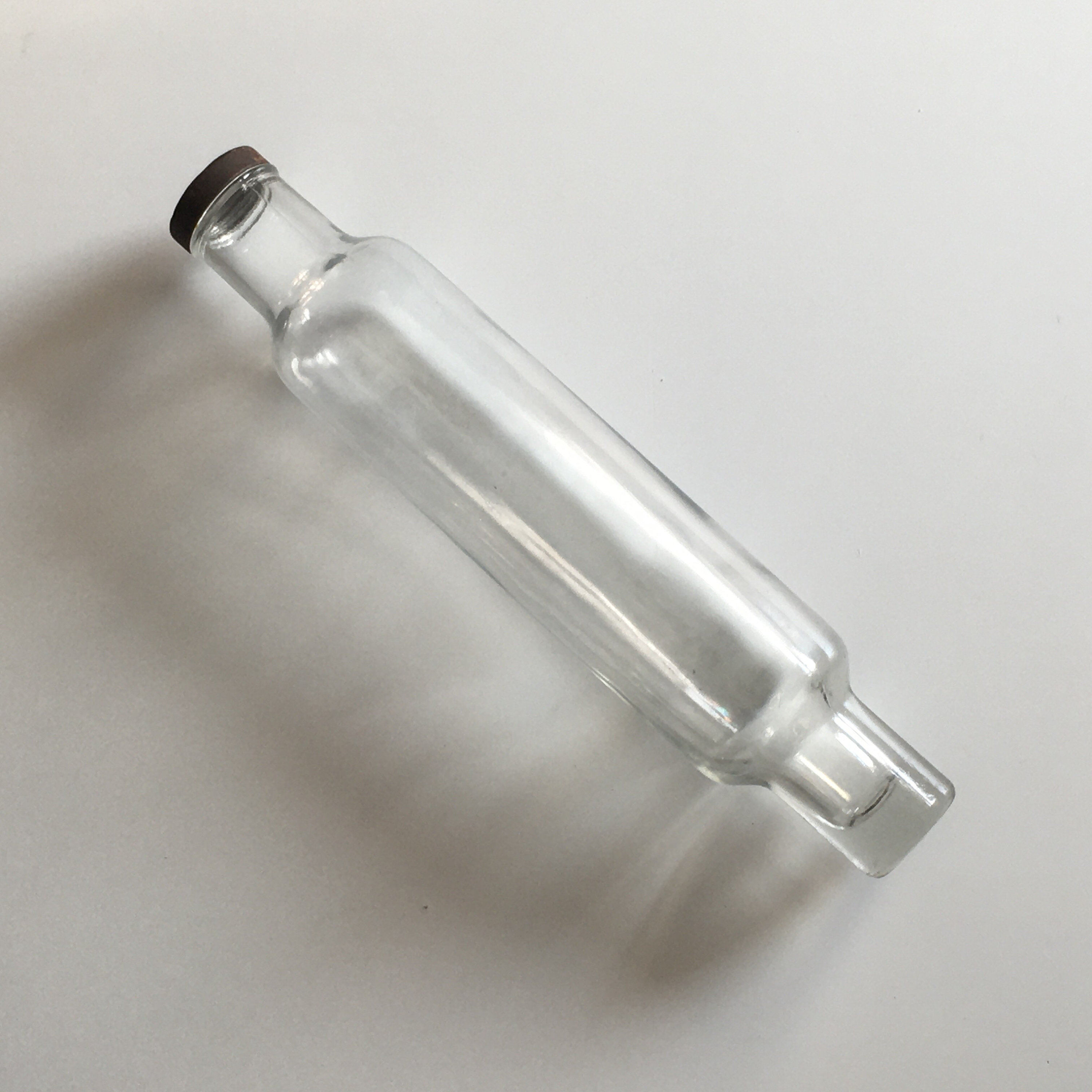 Antique Glass Rolling Pin With Lid / Farmhouse Kitchen Shabby Chic ...