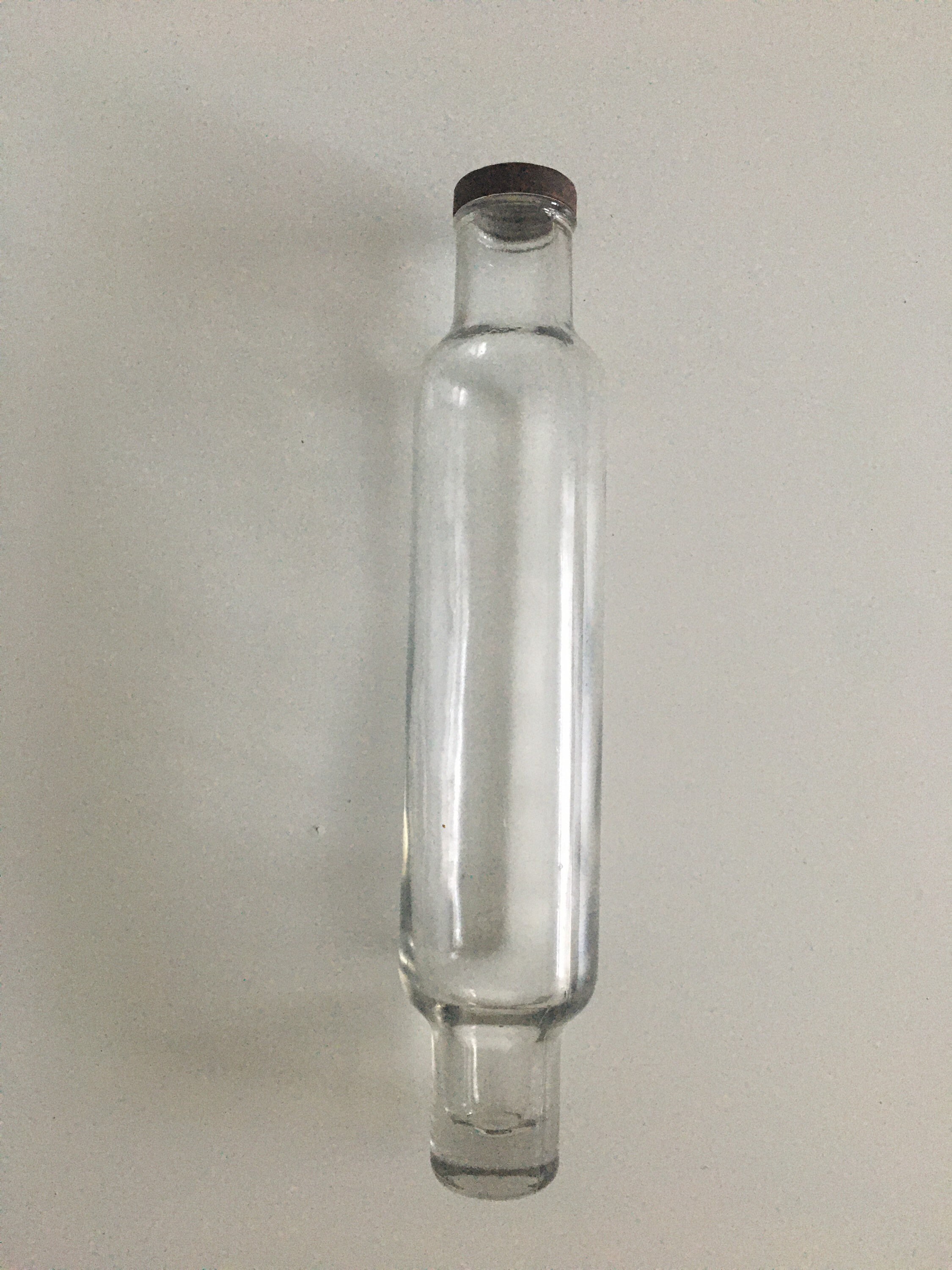 Antique Glass Rolling Pin With Lid / Farmhouse Kitchen Shabby Chic ...