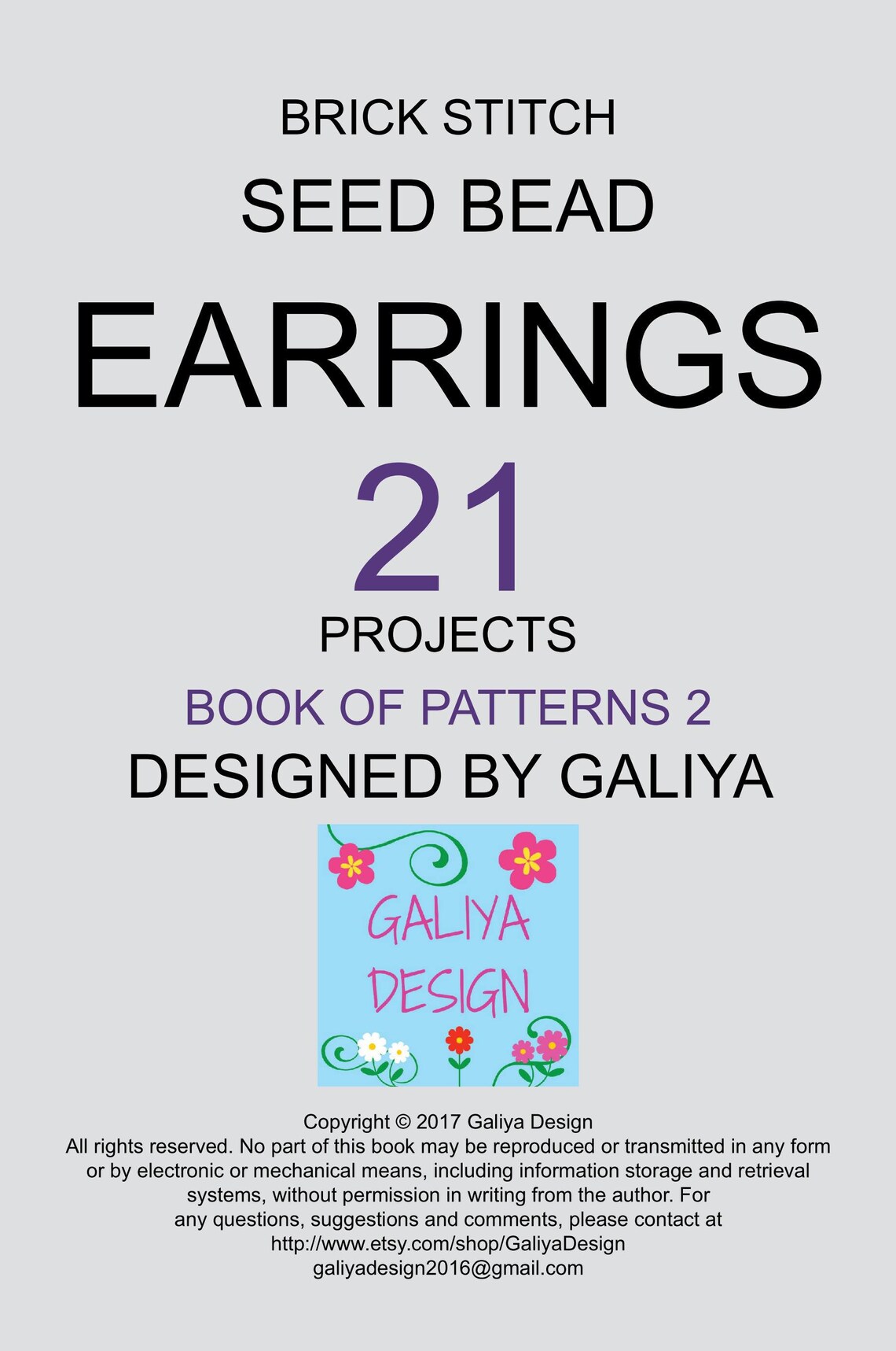 Brick Stitch Seed Bead Earrings. Book of Patterns 2. 21 Projects - Etsy