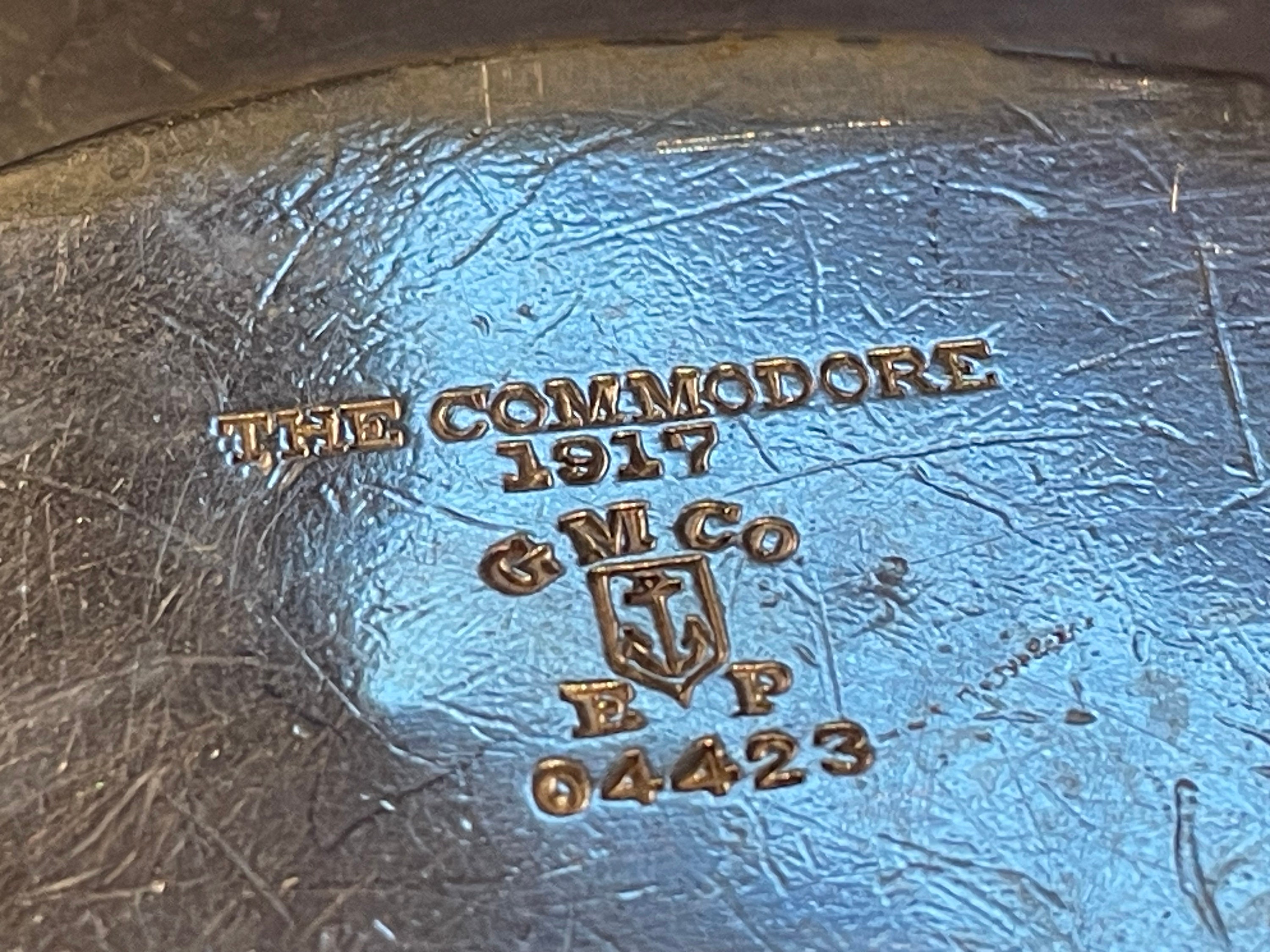 107-year-old Tray From the Commodore Hotel, New York, Date Marked 1917 ...