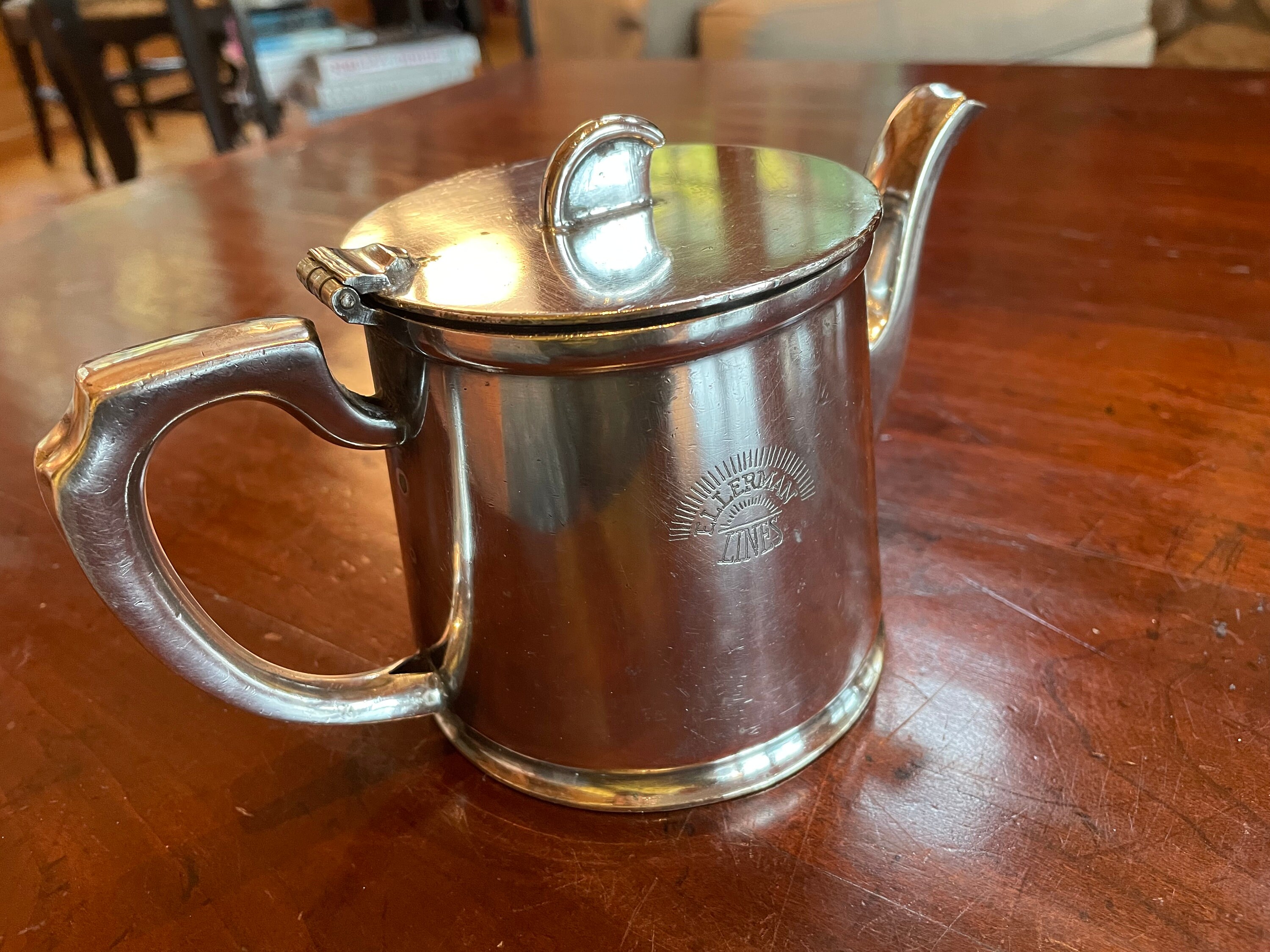 Vintage Steamship Silver, Ellerman Lines, Vintage Silver Plated Teapot ...