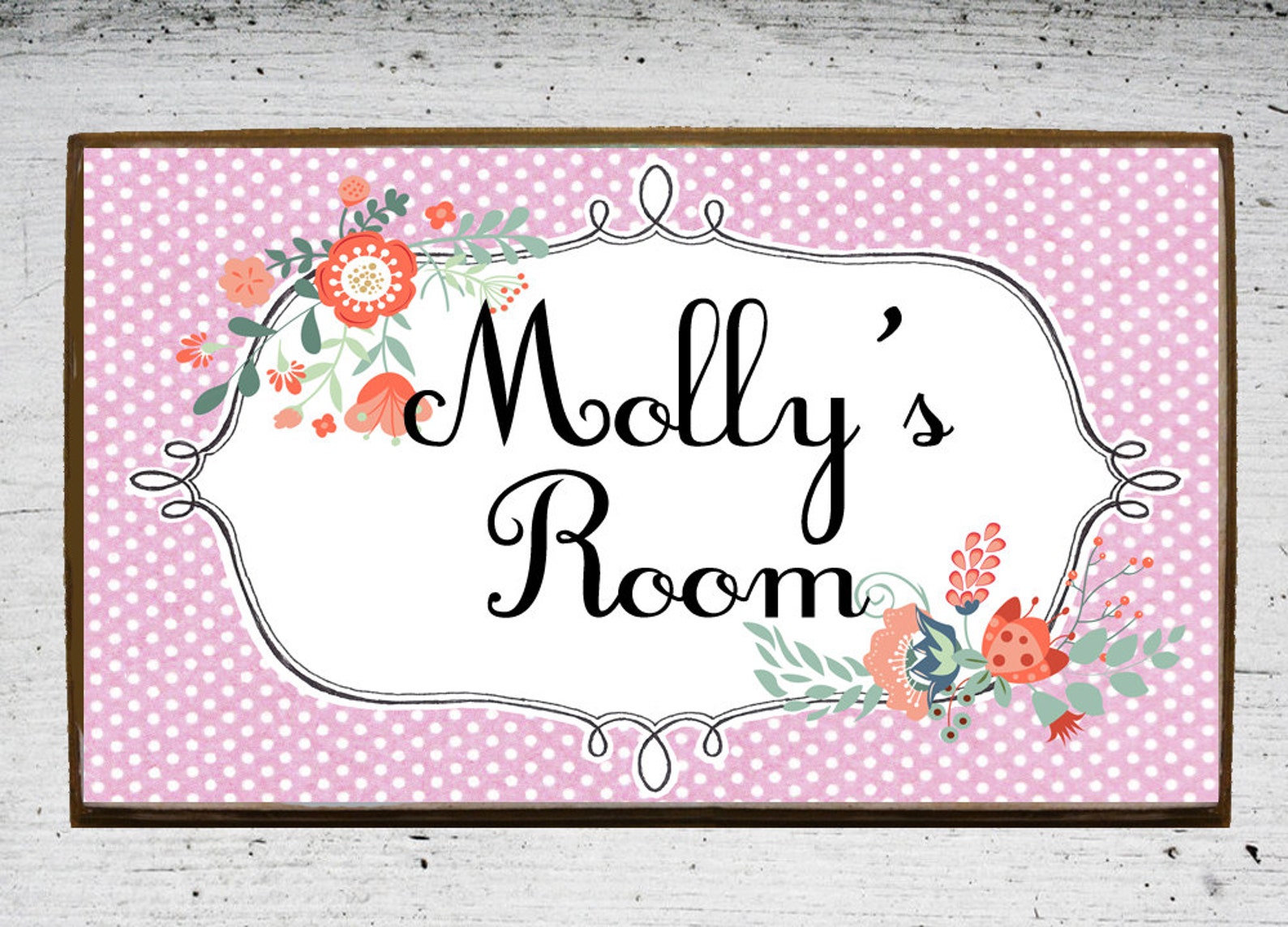 Door Plaque, Door Sign, Kids Room Sign, Kids Name Plate, Wooden Wood ...