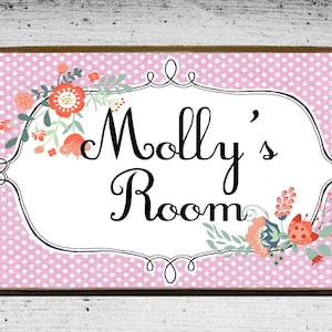 Door Plaque, Door Sign, Kids Room Sign, Kids Name Plate, Wooden Wood ...