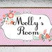 Door Plaque, Door Sign, Kids Room Sign, Kids Name Plate, Wooden Wood ...