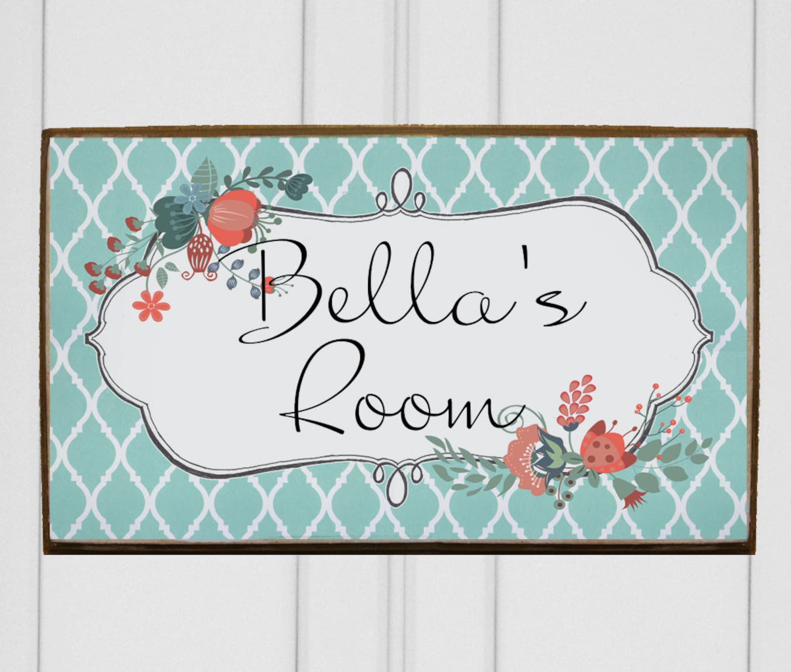 Door Plaque, Door Sign, Kids Room Sign, Kids Name Plate, Wooden Wood ...