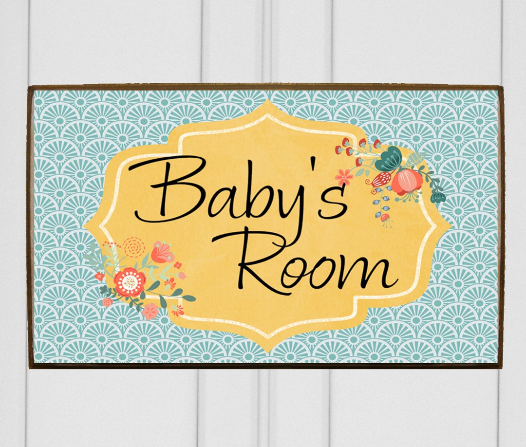 Kids Room Door Sign for Kid's Door. Baby Nursery Decor - Etsy