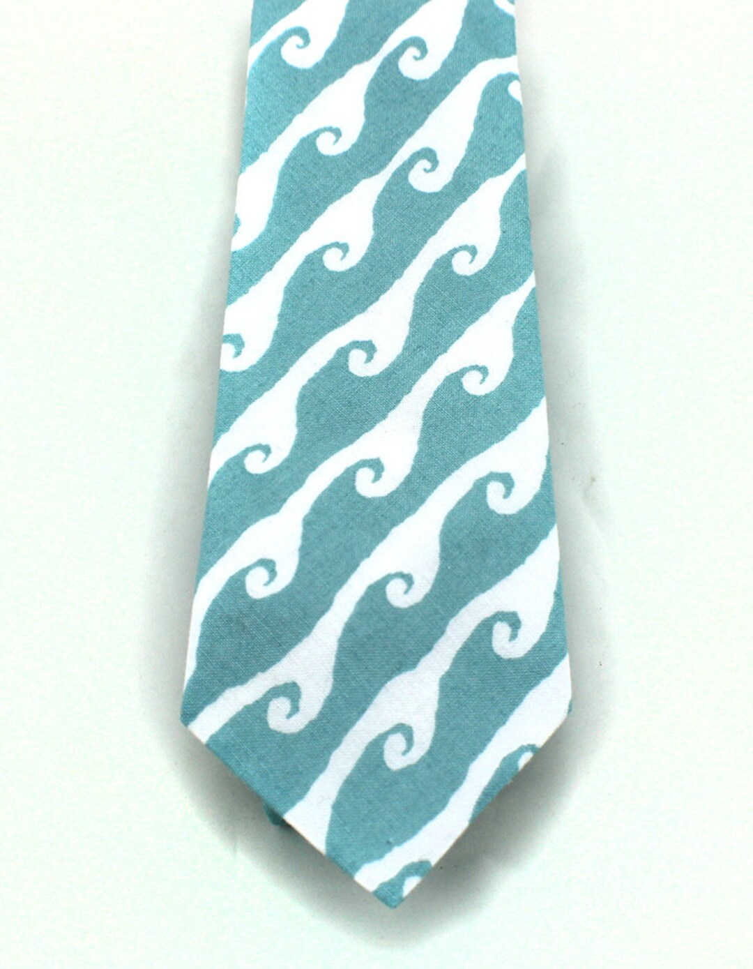 Aqua Waves Necktie - Etsy