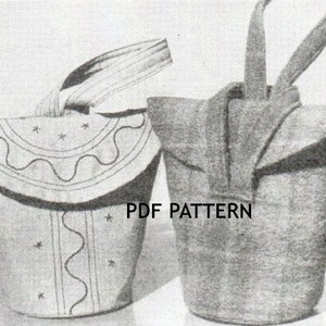 Gas Mask Bag/purse, Vintage 1940's Sewing Pattern, SELF DRAFTED, World ...