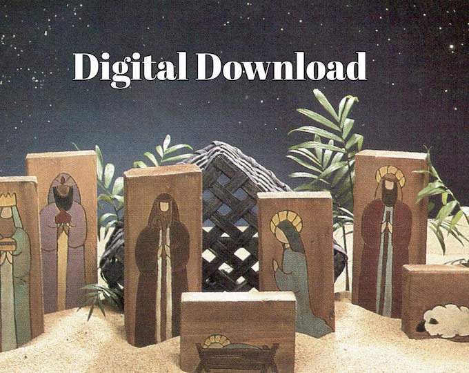 Nativity Wood Blocks - Etsy