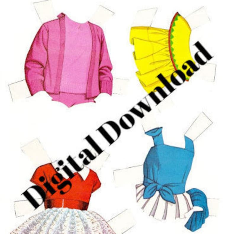 Chatty Cathy Paper Doll, Digital Paper Doll, Vintage Printable Paper ...