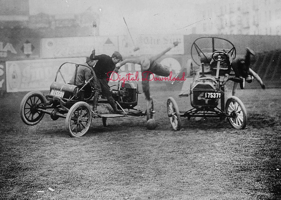 Auto Racing, Auto Polo, Vintage Early 1900's, 4 Photographs, PDF ...