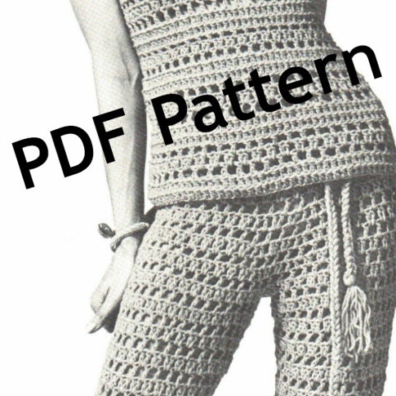 Crochet Bell Bottom Pants - Etsy