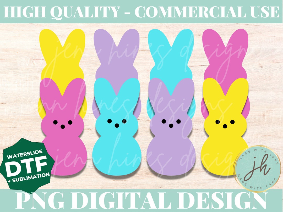 Peeps PNG Digital Download DTF Sublimation Waterslide - Etsy