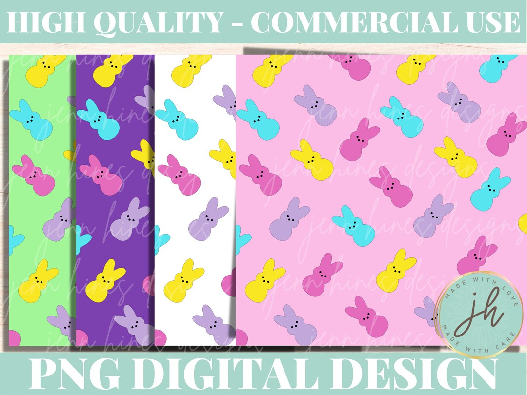 Peeps Easte Digital Paper PNG Digital Download DTF Sublimation ...