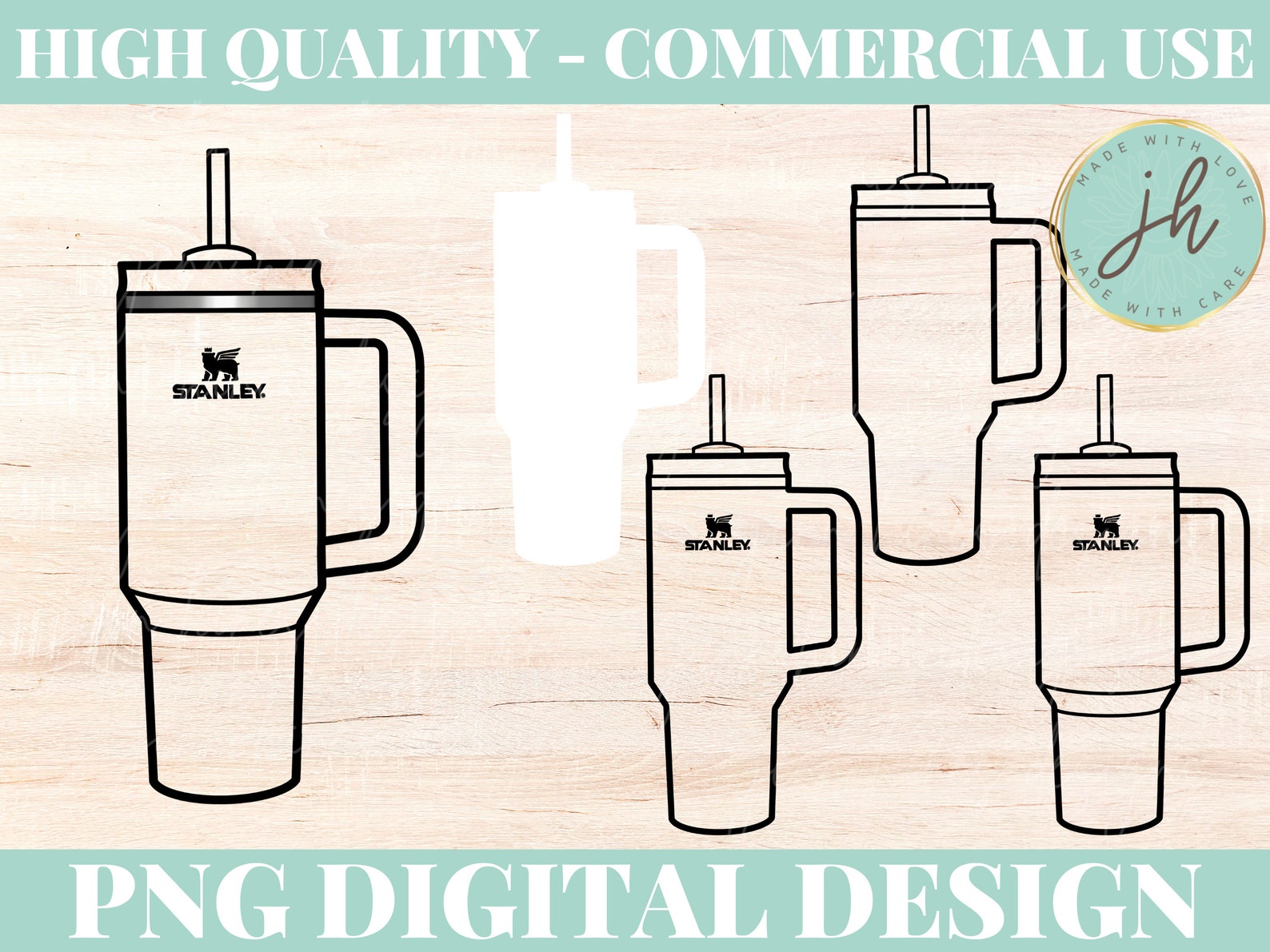 STANLEY Outline PNG Files Design Your Own Digital Download Dtf ...