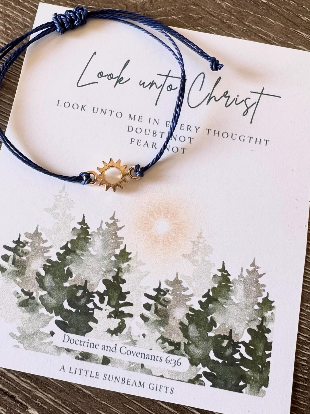 LOOK Unto CHRIST Sun String Bracelet 2025 Young Women Gifts Christmas ...
