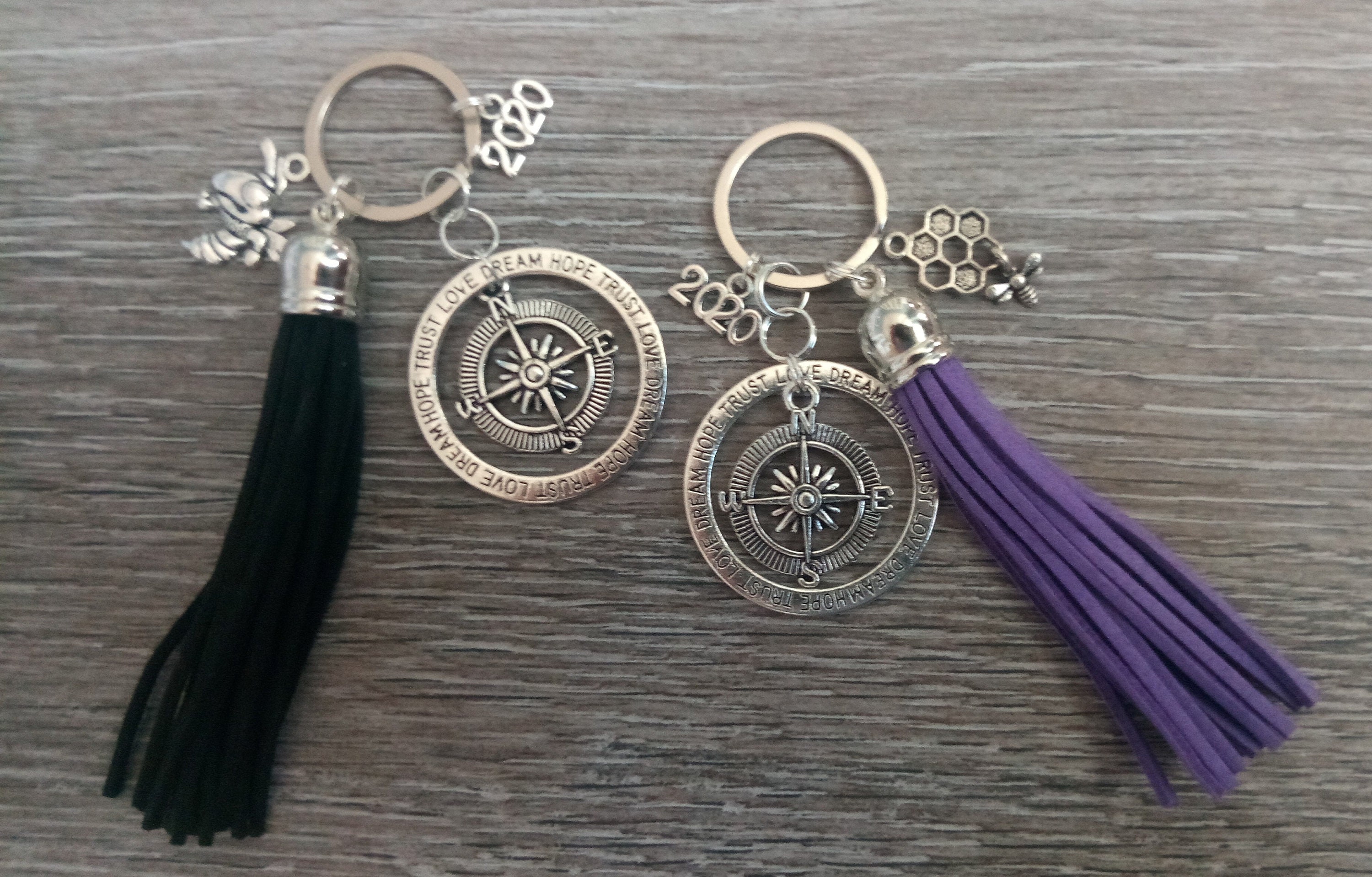 Graduation Gift Keychain Compass Arrow Key Ring Teacher | Etsy