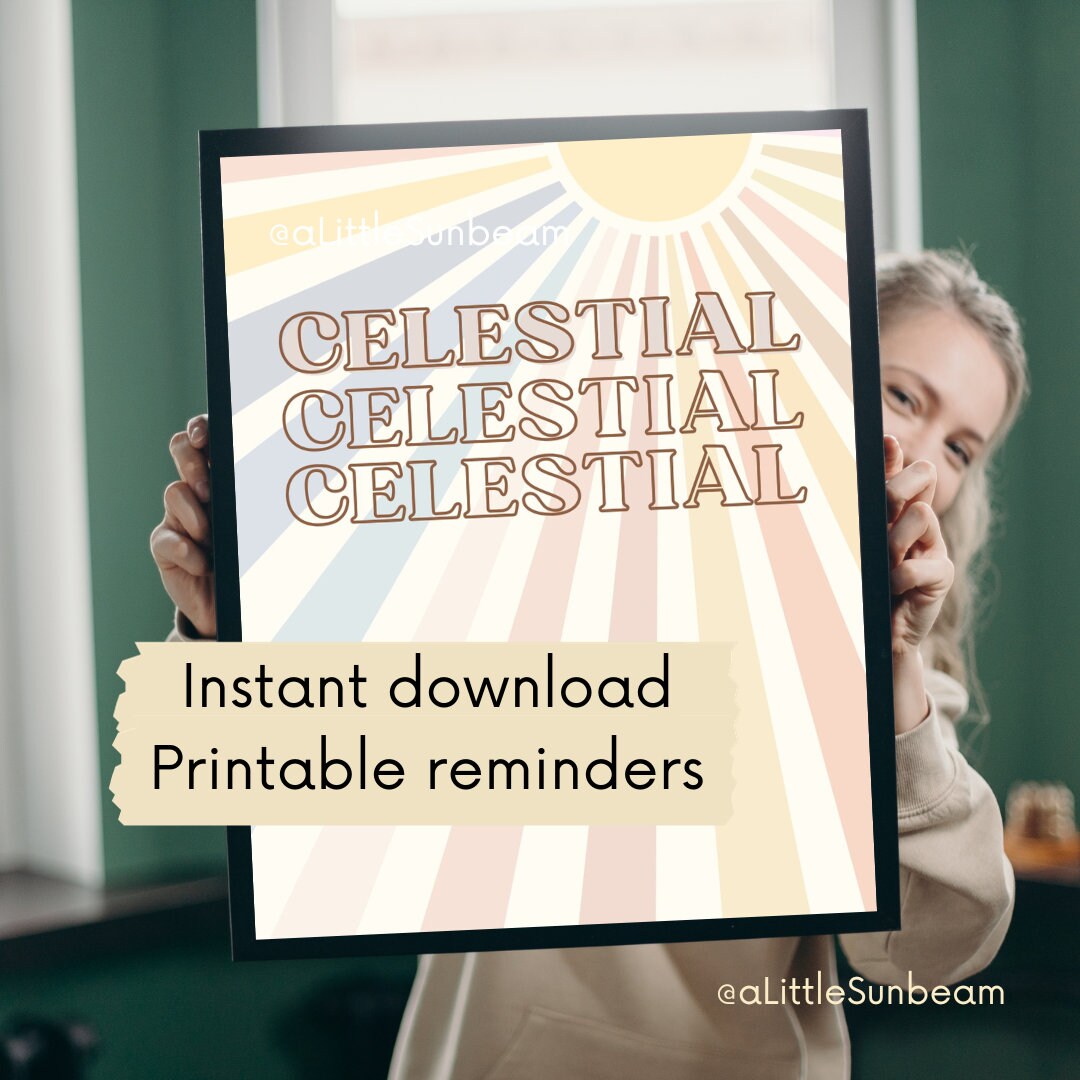 Celestial Celestial Poster Digital Print President Nelson - Etsy