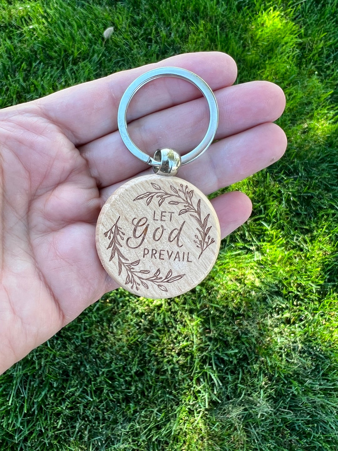 Let God Prevail Relief Society Birthday Gifts Young Women Wood Keychain ...