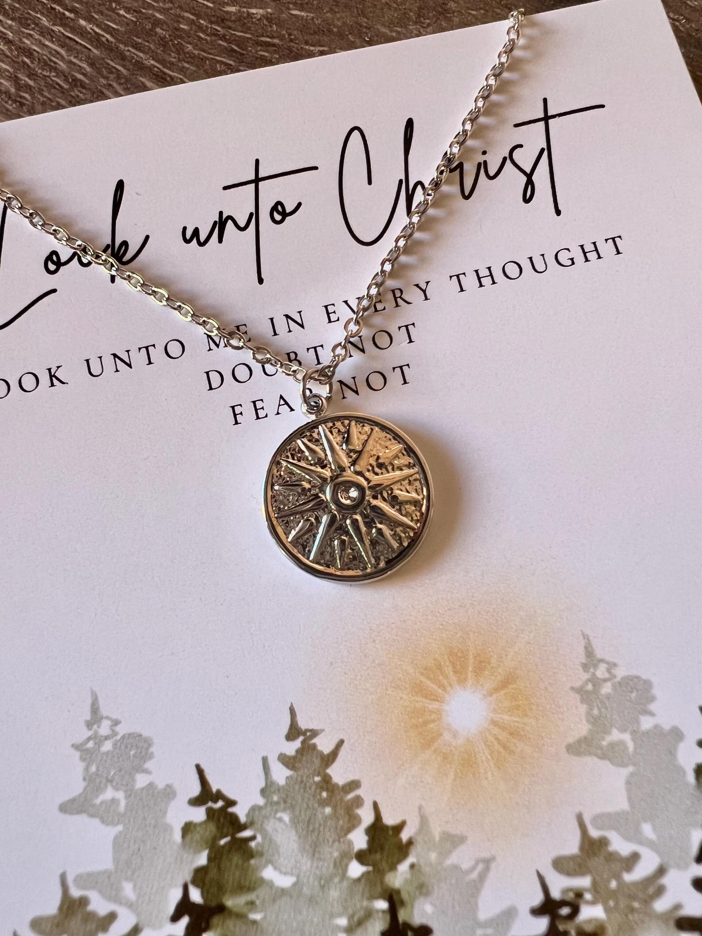 Sun Necklace I Am a LOOK Unto Christ 2025 Youth YW Birthday Christmas ...