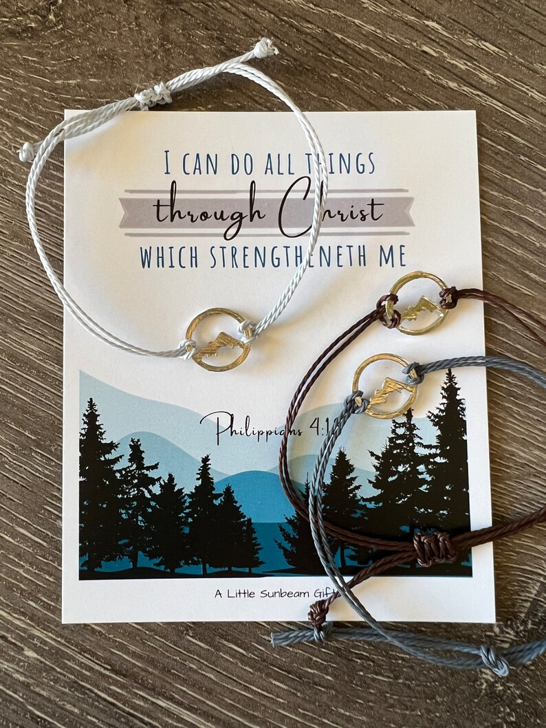 Mountain String Bracelet YW Youth Conference Gifts I Can Do - Etsy