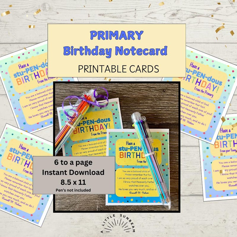 Lds Primary Birthday - Etsy