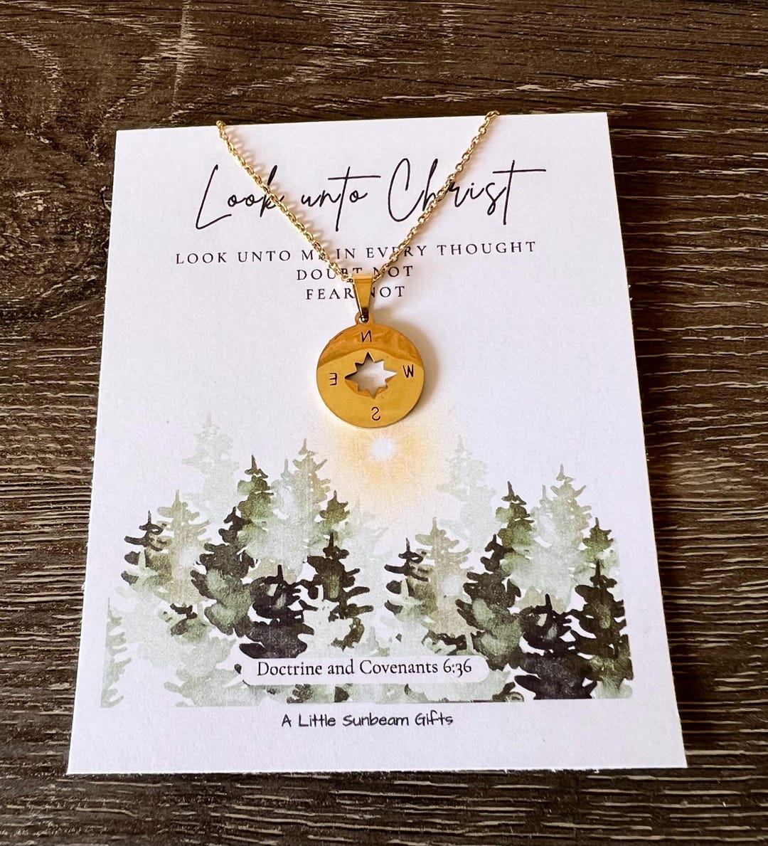 Look Unto Christ COMPASS Necklace Young Women Birthday Gifts 2025 Yw ...