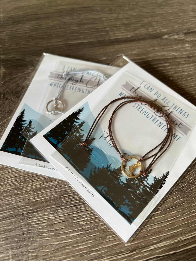 Mountain String Bracelet YW Youth Conference Gifts I Can Do - Etsy