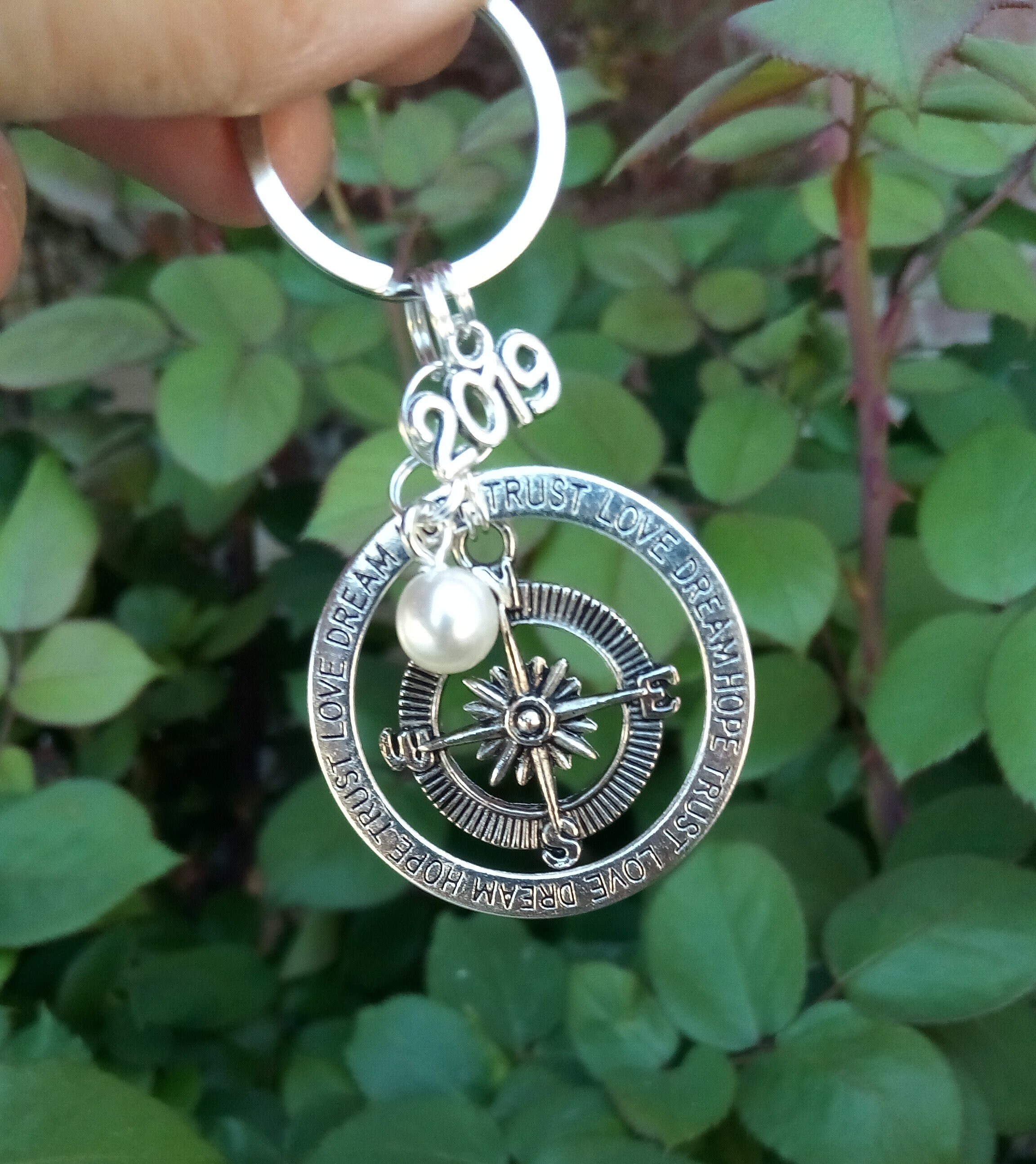 Graduation Gift Keychain Compass Arrow Key Ring Teacher | Etsy