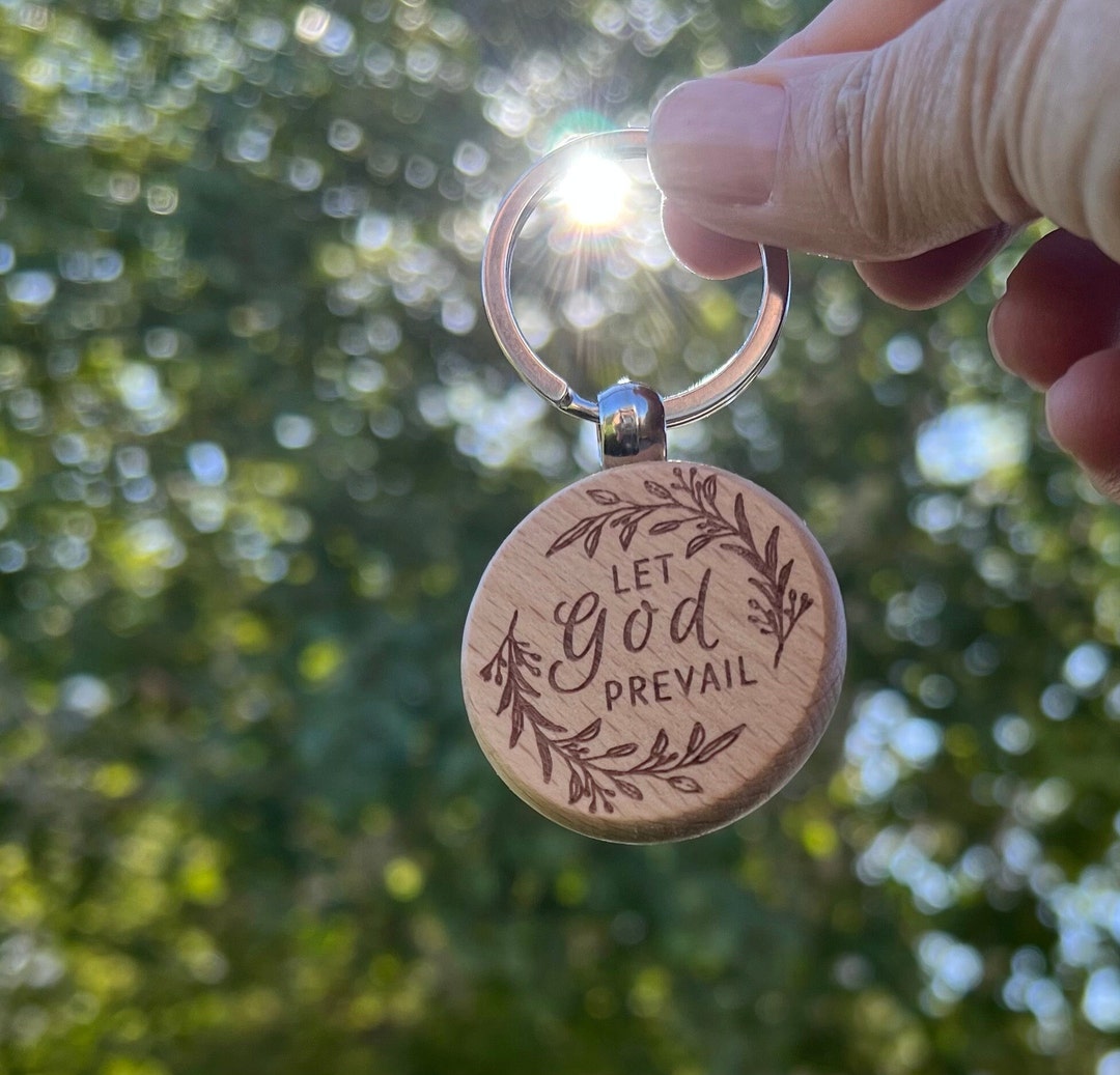 Let God Prevail Relief Society Birthday Gifts Young Women Wood Keychain ...