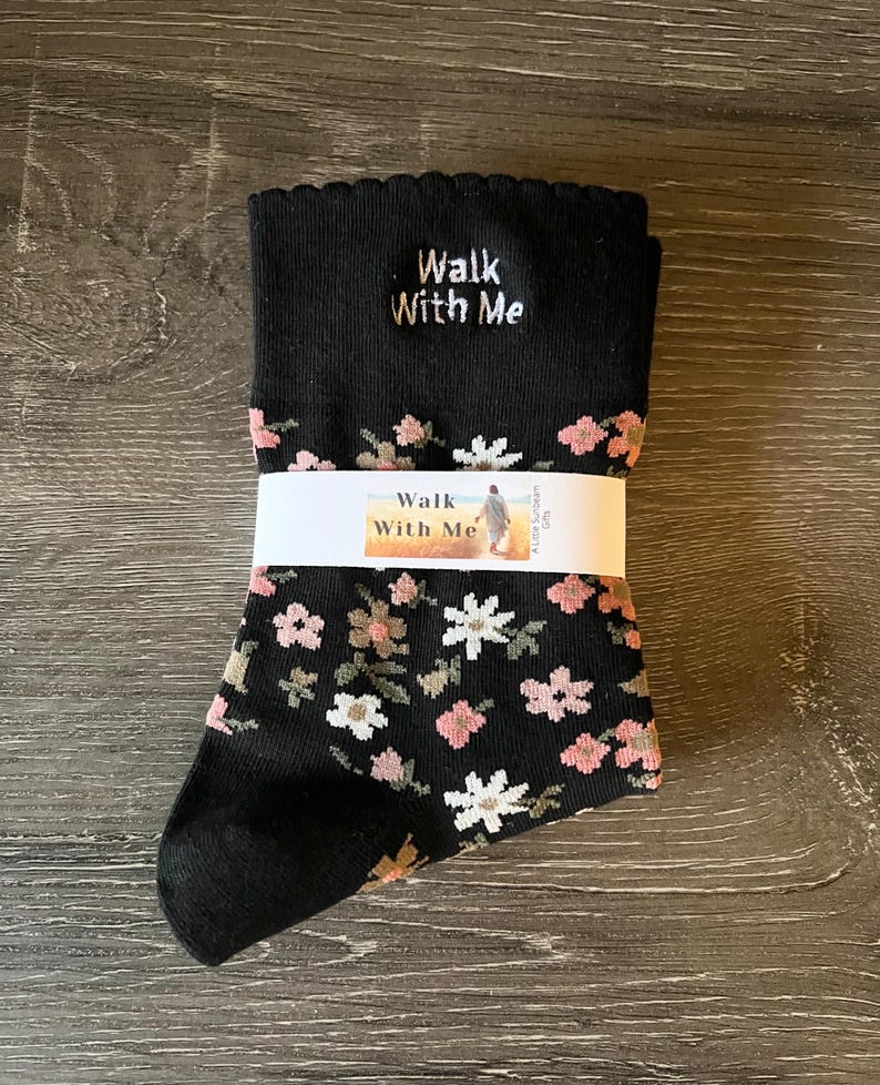 Floral Walk With Me Socks 2026 Lds Youth Theme Church of Jesus Christ ...