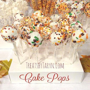 Fall Harvest Cake Pops. Fall Cake Pops. Autumn Treats. Foliage Cake ...