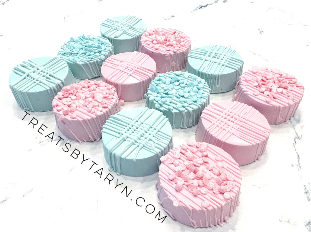 Baby Oreos. Chocolate Covered Oreos. Baby Shower Oreos. Baby Gender ...