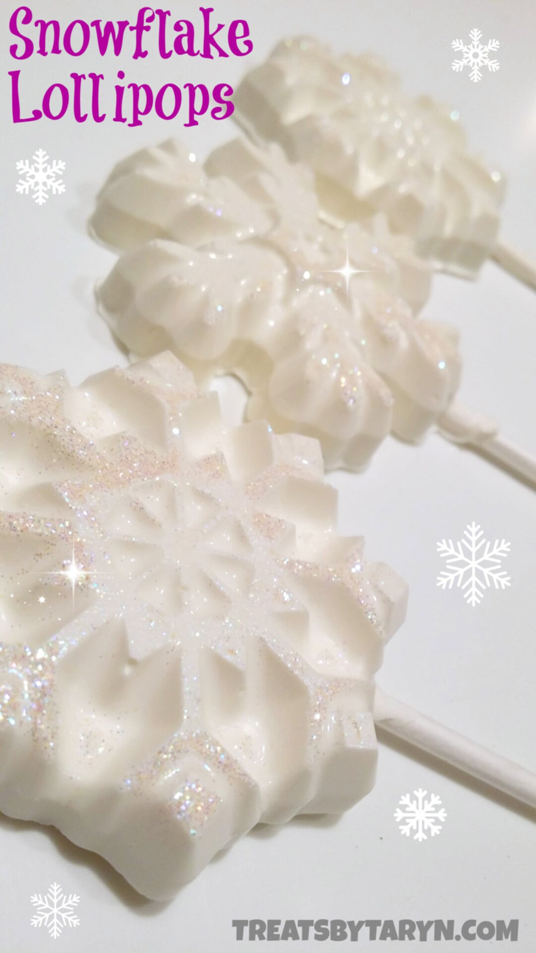 Chocolate SNOWFLAKE Lollipops - Etsy