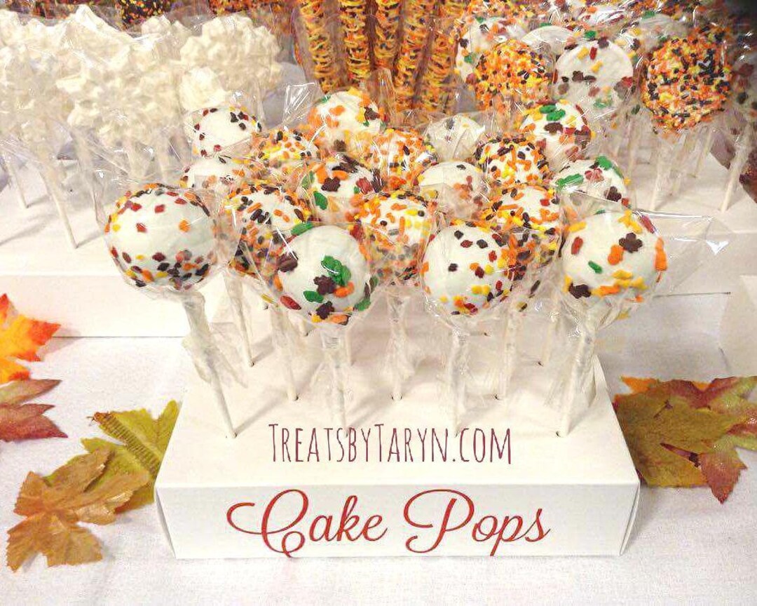 Fall Harvest Cake Pops. Fall Cake Pops. Autumn Treats. Foliage Cake ...