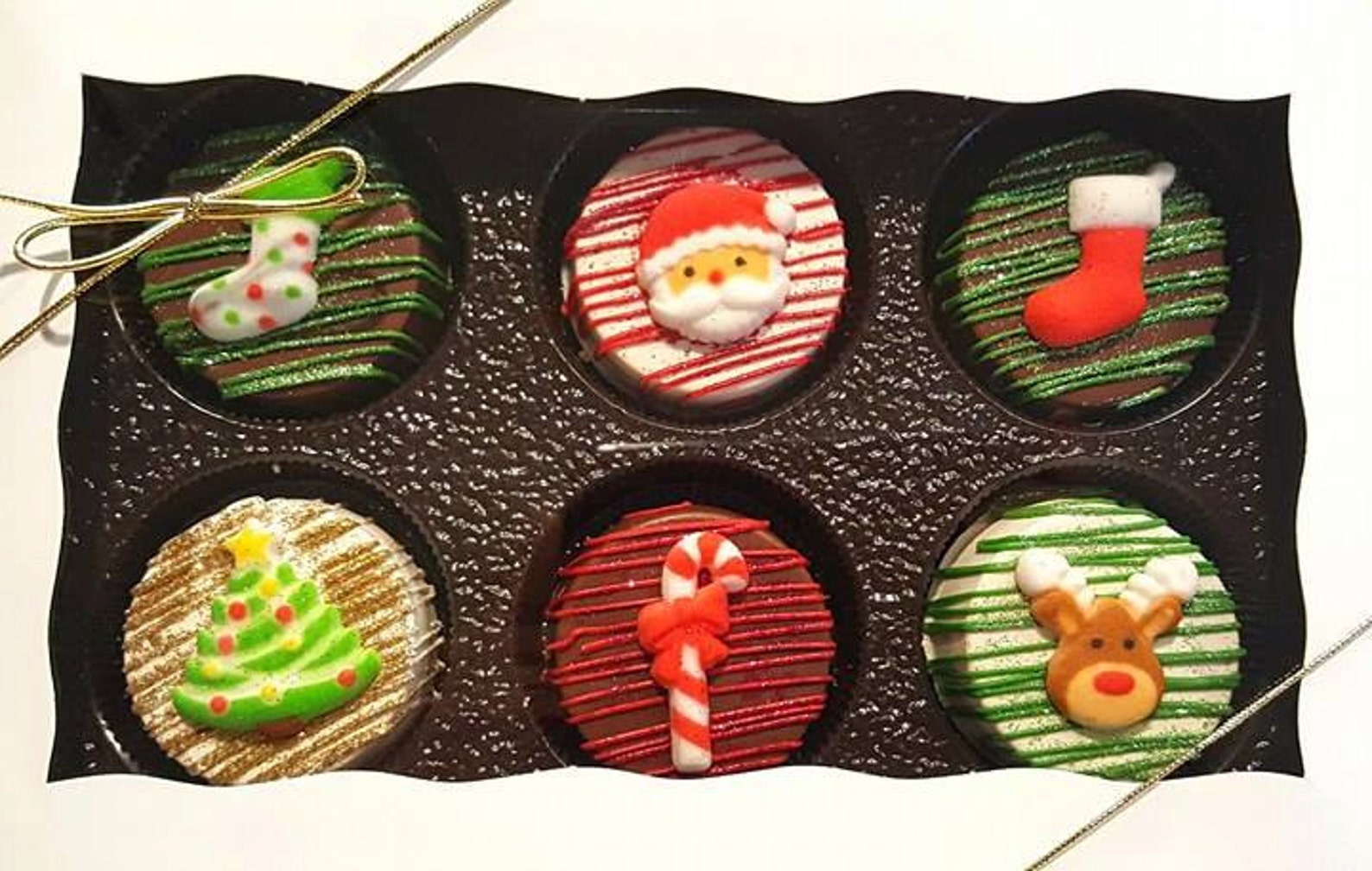 Christmas Chocolate Covered Oreo Gift Set. Christmas Oreos. - Etsy