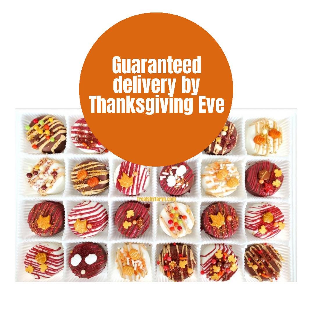 Mini Thanksgiving Chocolate Covered Oreos Gift Set (24 Count) - Etsy