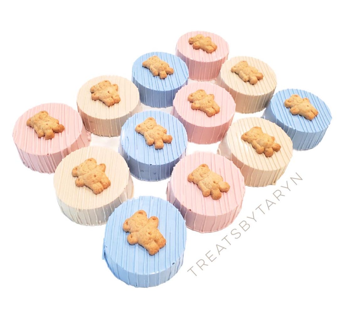 Gender Reveal Chocolate Covered Covered Oreos. Baby Blue Chocolate ...