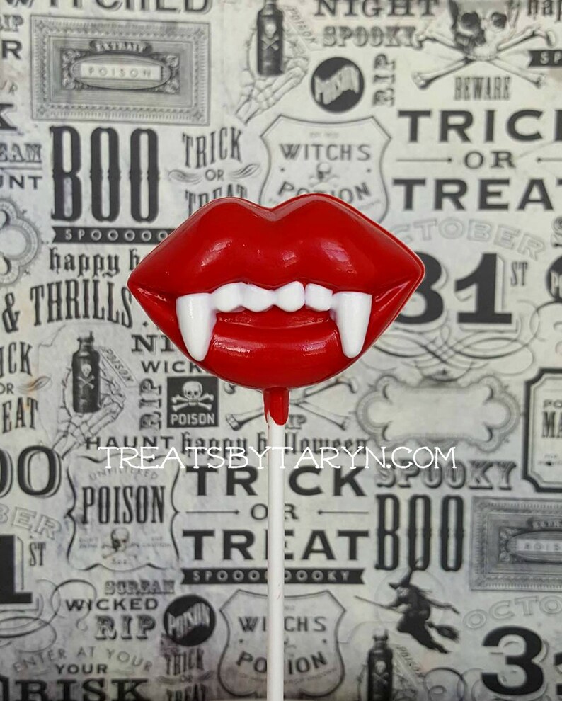 Vampire Chocolate Lollipops: Halloween Party Favors (12 Count) - Etsy