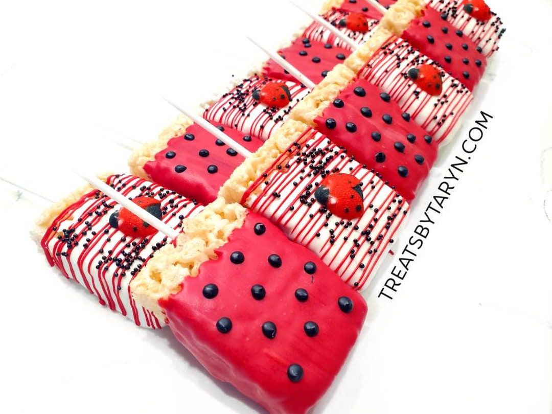 Chocolate Covered Oreos. Lady Bug Rice Krispy Treats. Pretzels. Baby ...