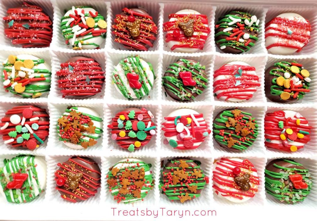Mini Christmas Chocolate Covered Oreos Gift Set - Etsy